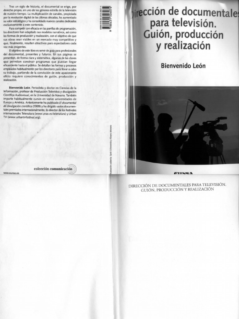 LIBRO++DIRECCION+DE+DOCUMENTALES+PARA+TV+BIENVENIDO+LEON | PDF