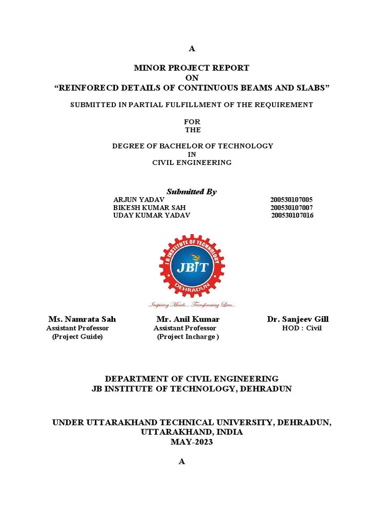 Project 3year | PDF | Beam (Structure) | Ductility