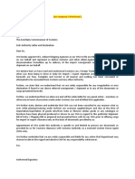 ICEGATE Authorization Letter Format | PDF