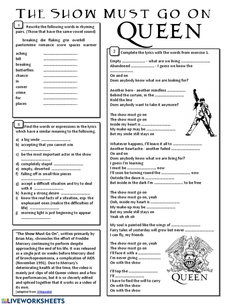 Queen - The Show Must Go On | PDF | Art