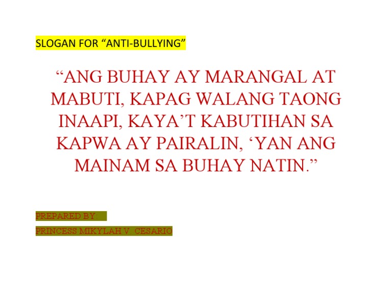 Slogan Mikay | PDF
