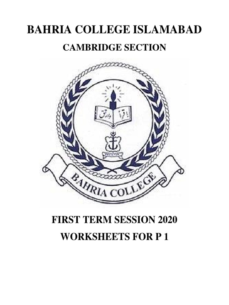 Camb P-I Worksheets | PDF