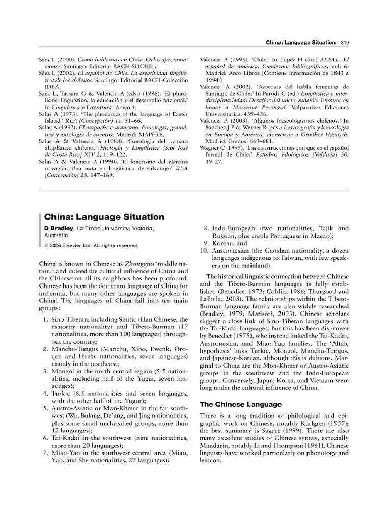 China - Language Situation | PDF