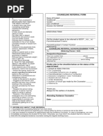 Counseling Referral Form Template PDF | PDF