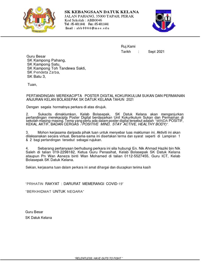 PERTANDINGAN MEREKACIPTA POSTER DIGITAL ANJURAN KELAB BOLASEPAK SKDK ...
