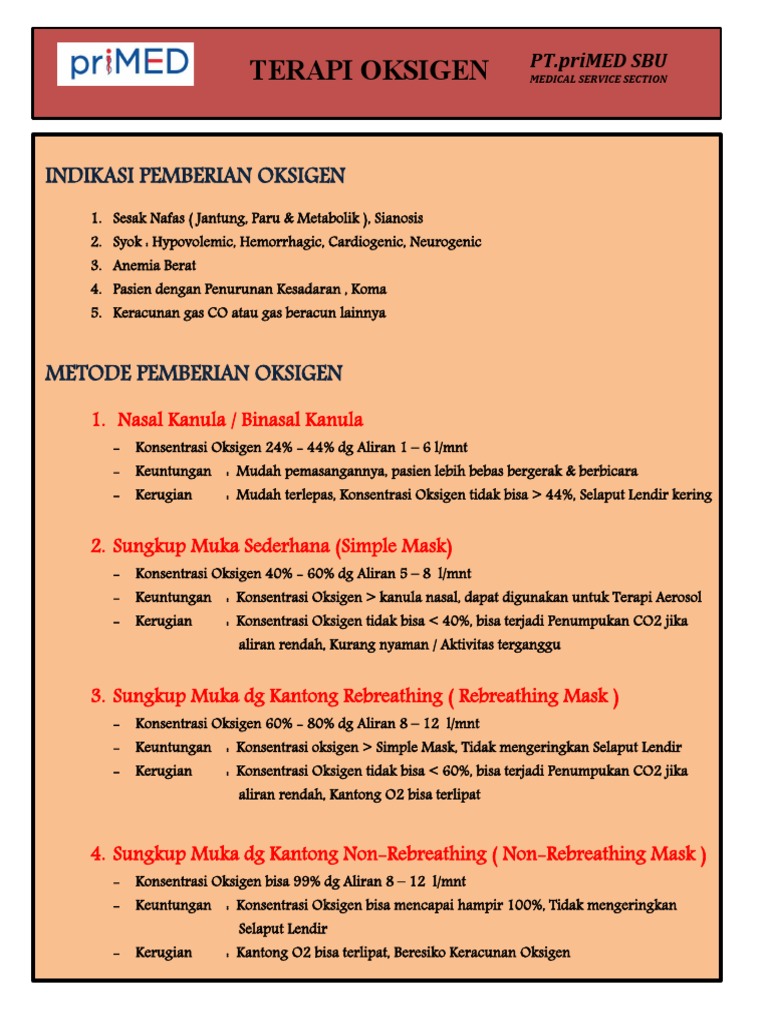 Terapi Oksigen | PDF