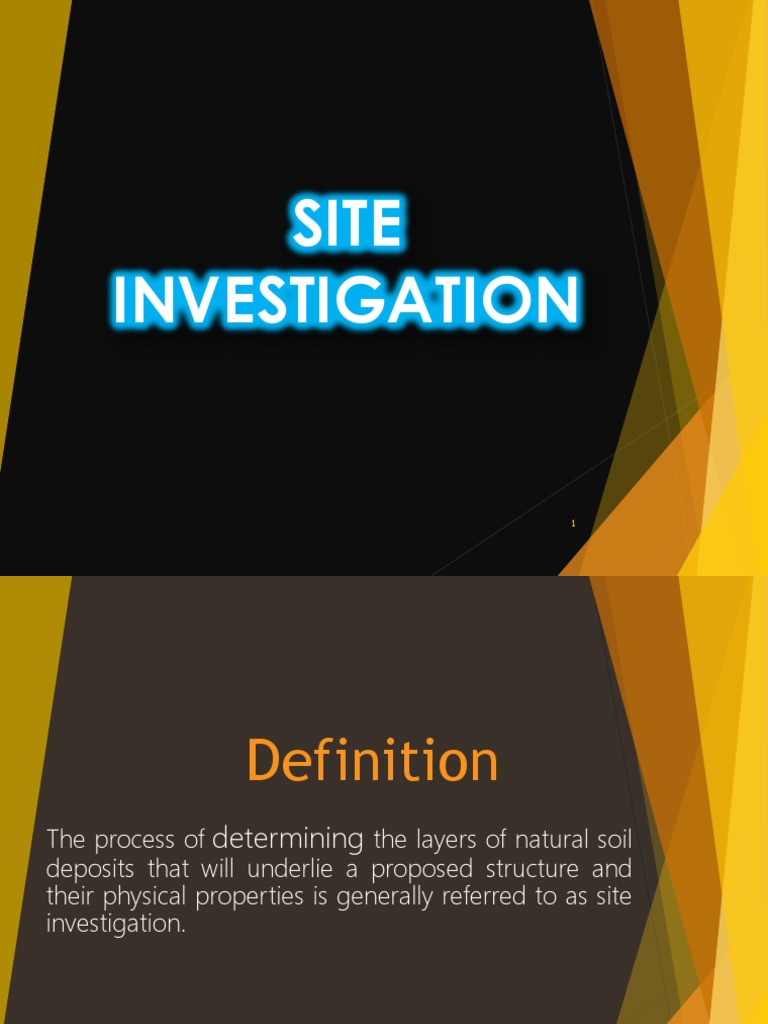 Geological Site Investigation | PDF