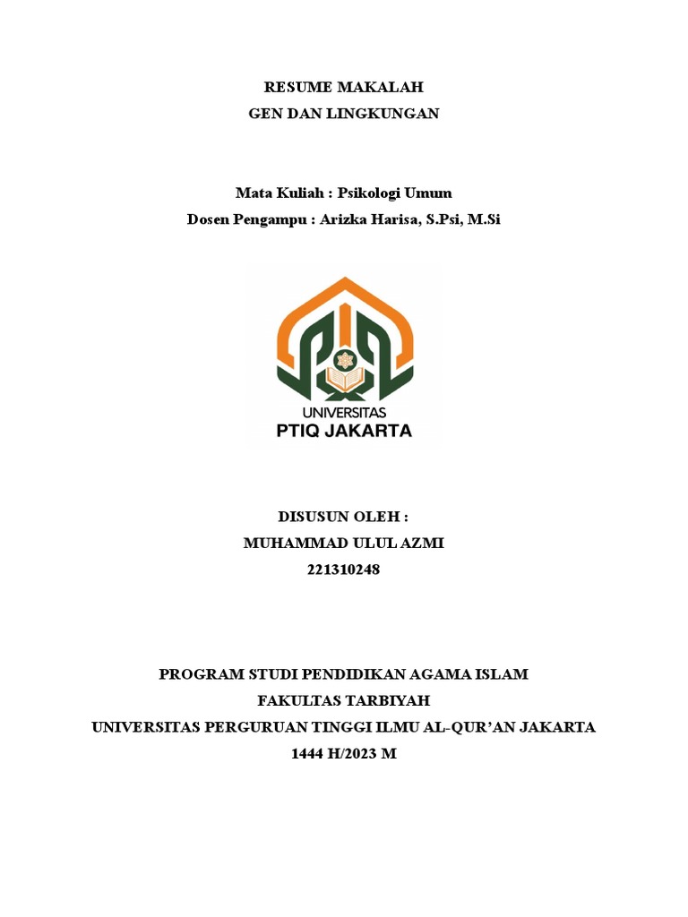Resume Makalah 4 | PDF