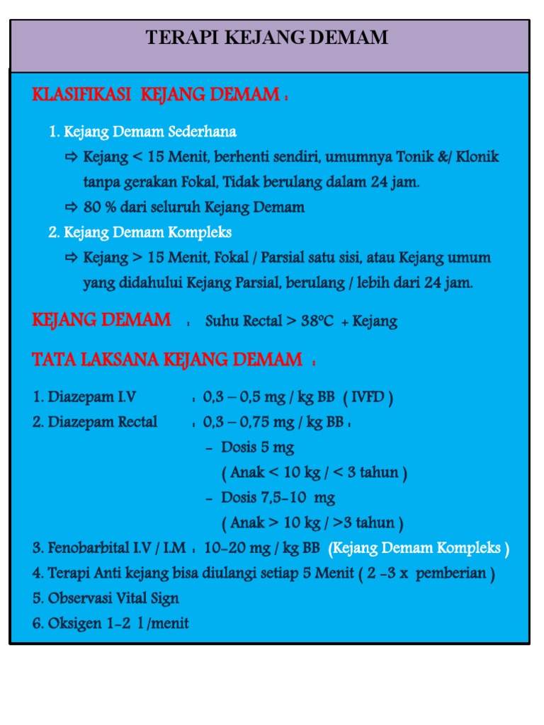Terapi Efektif untuk Kejang Demam | PDF
