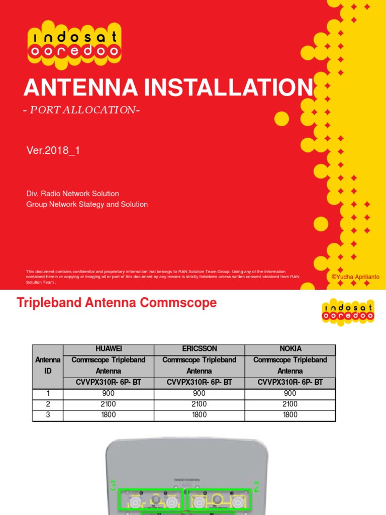 Standard Antenna Port Allocation - v3 | PDF | Telecommunications ... Standard Antenna Port Allocation - v3 | PDF | Telecommunications ...