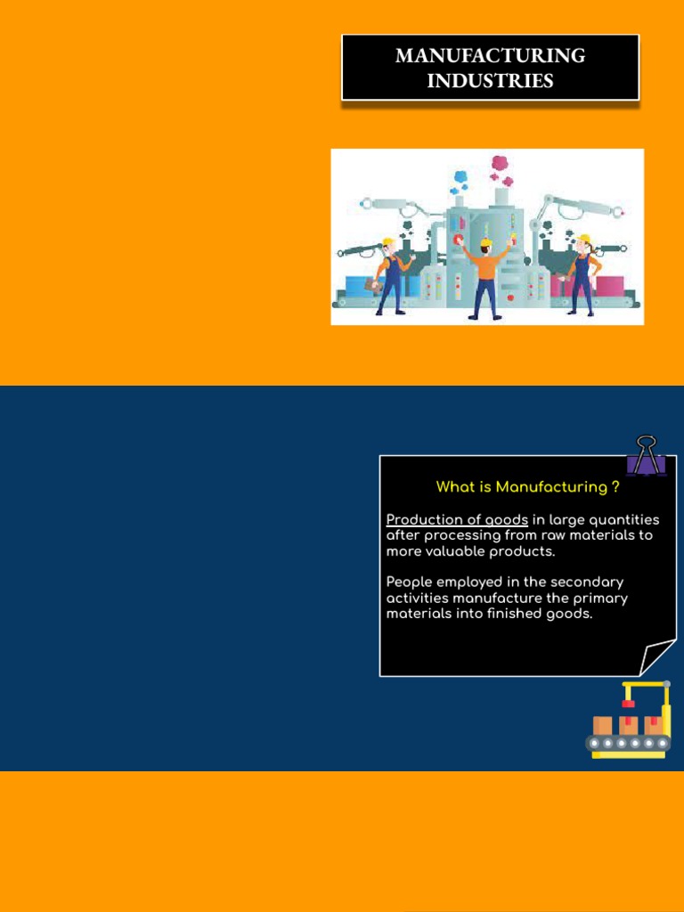 Manufacturing Industries | PDF | Steel | Textile Manufacturing