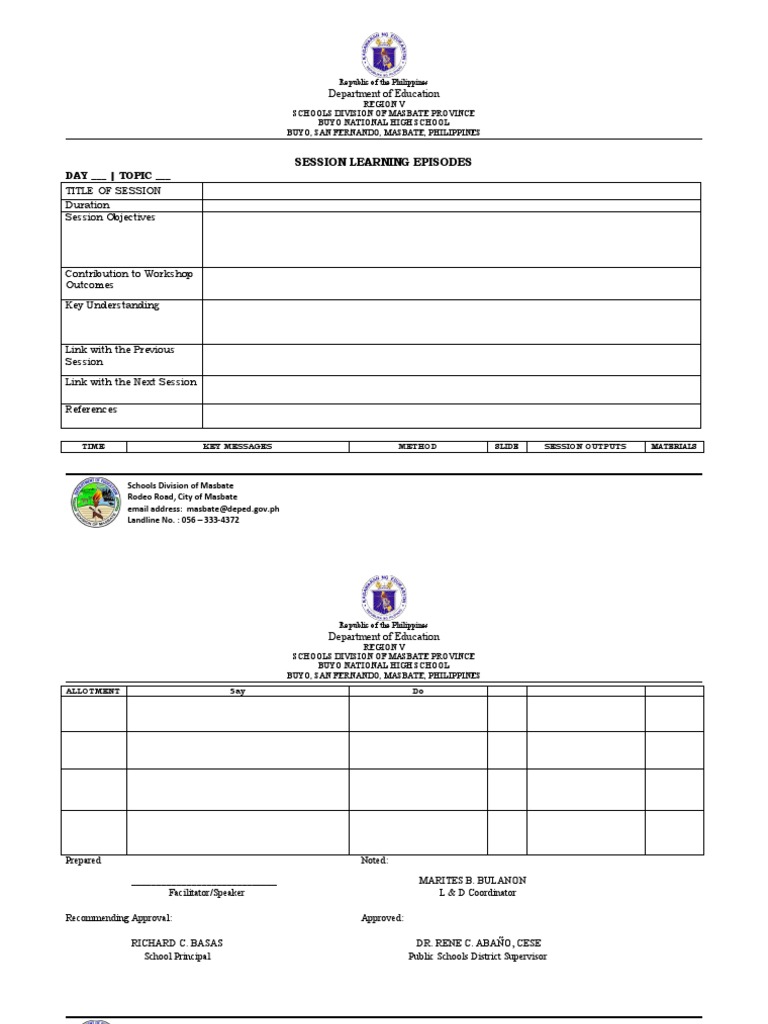 Session Learning Episodes New Format | PDF | Communication | Cognition