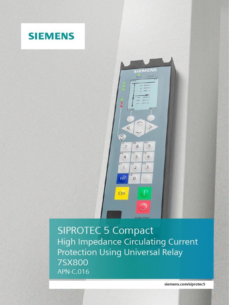 APN-C.016 High Impedance Circulating Current Protection | PDF