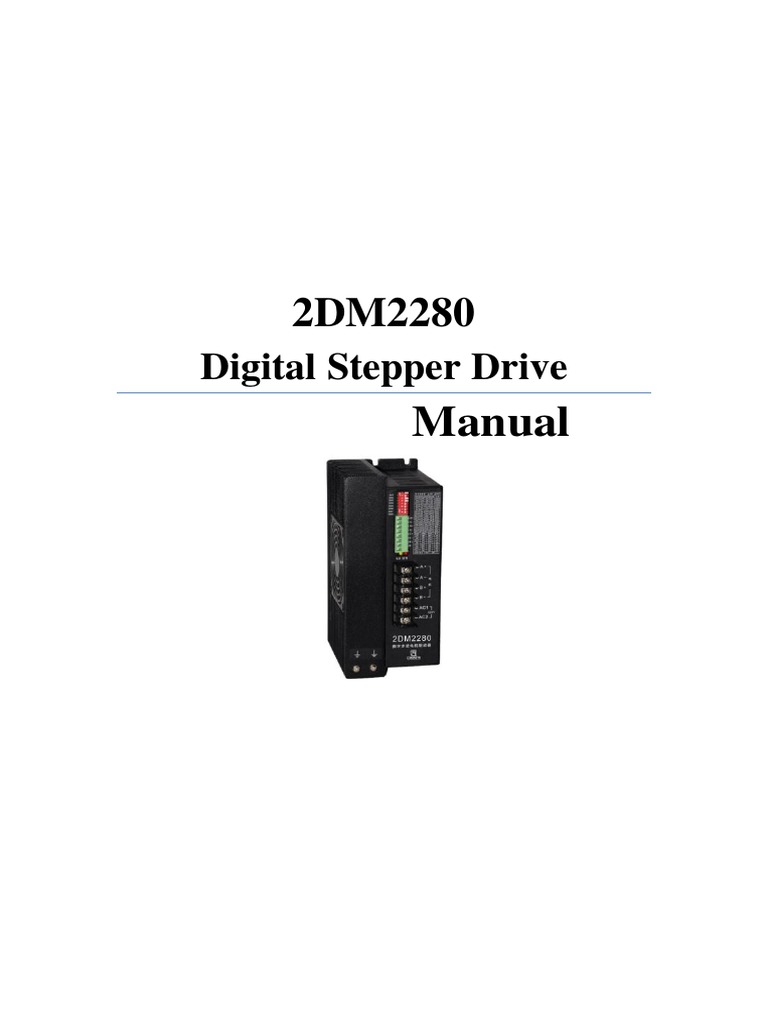 2dm2280 Digital Step Driver | PDF | Electric Motor | Resonance