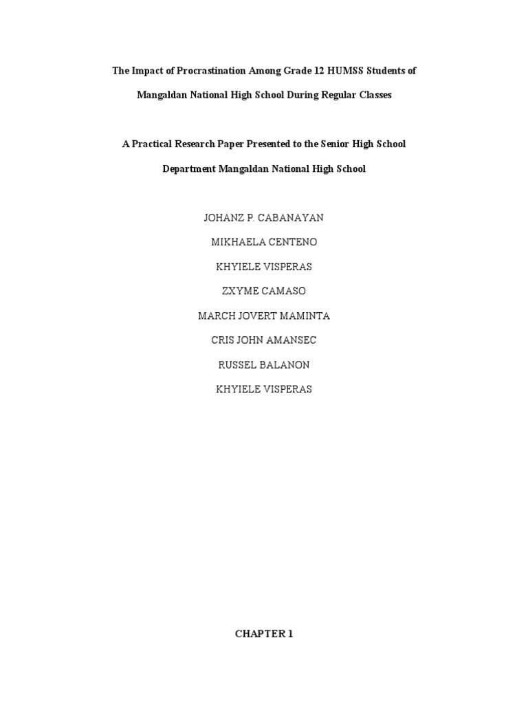 Qualitative Research Chapter 1-5 | PDF | Professional Skills ...