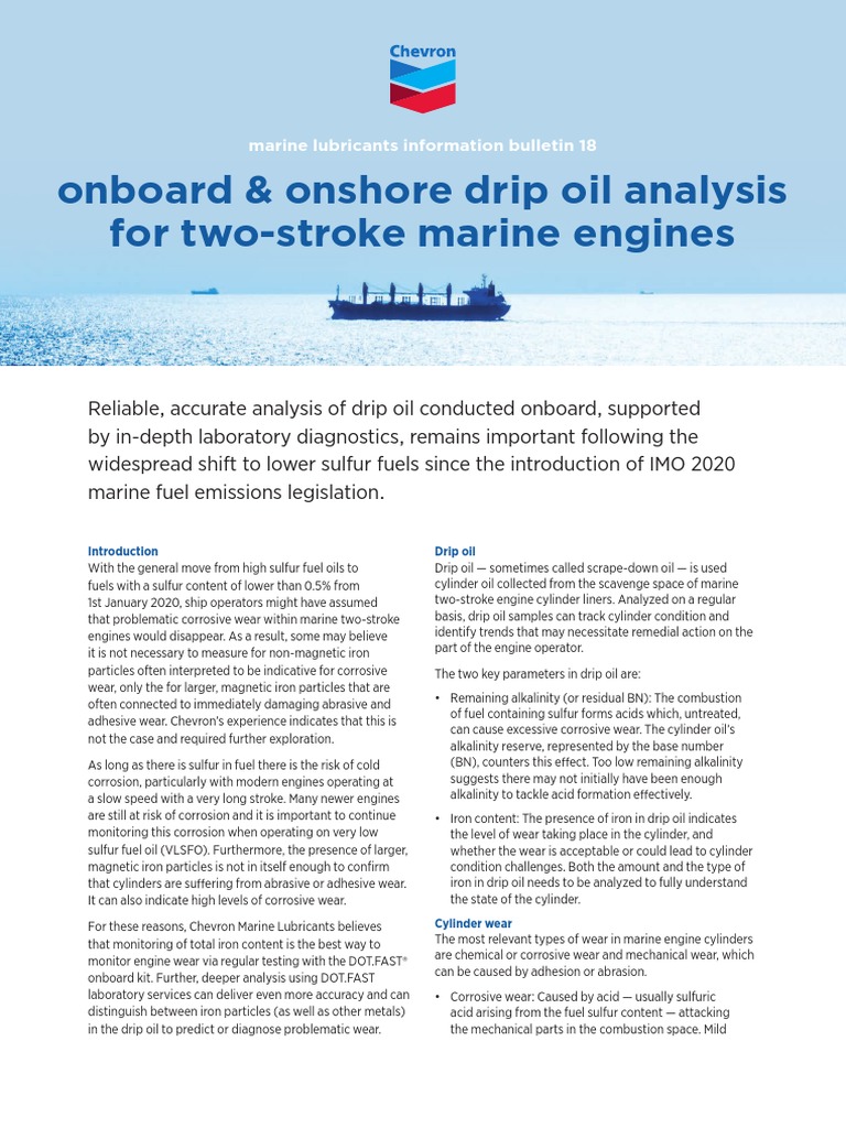 18 Onboard and Onshore Drip Oil Analysis | PDF | Wear | Corrosion