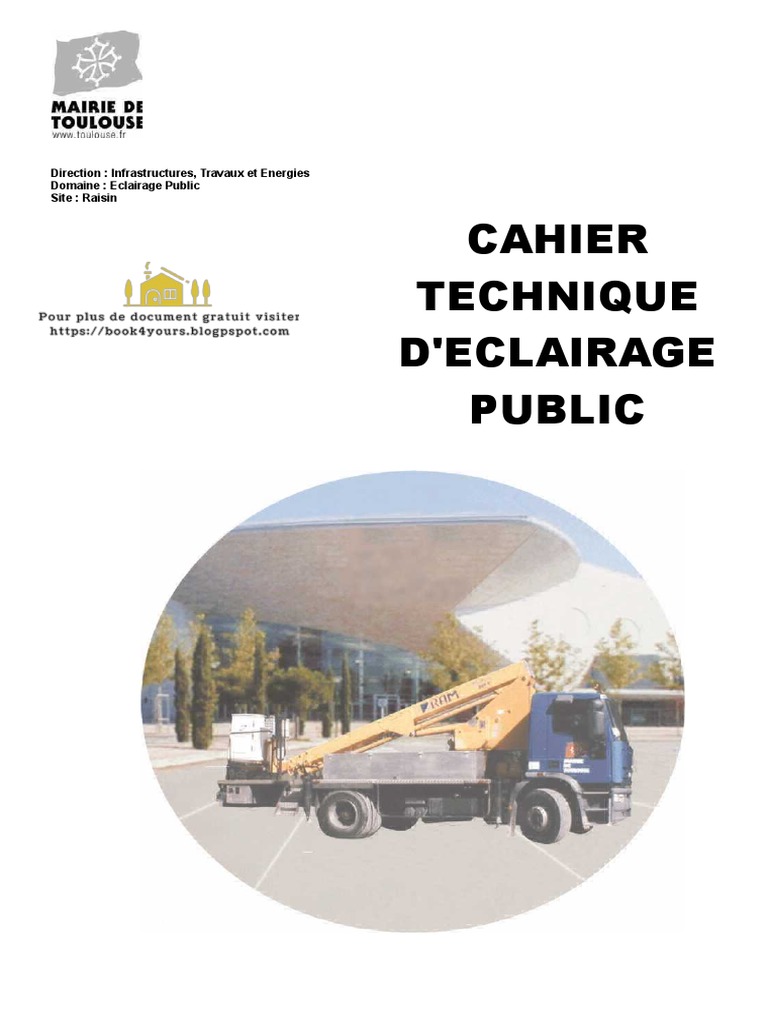Cahier Technique D'éclairage Public Conception, Installation Et Maintenance | PDF | Éclairage ...