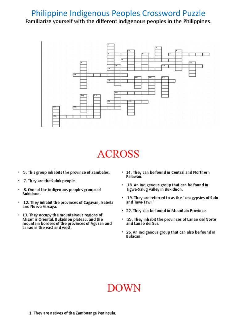 Indigenous People Puzzle | PDF