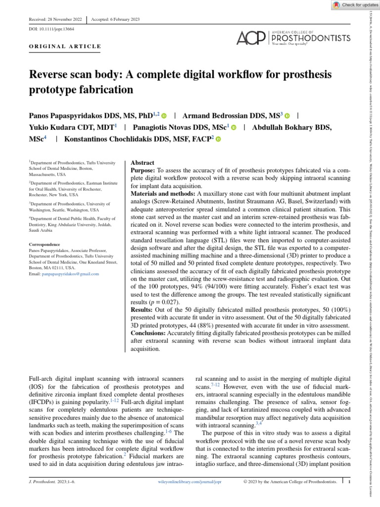 2023JP - Papaspyridakos - Reverse Scan Body A Complete Digital Workflow For Prosthesis Prototype ...