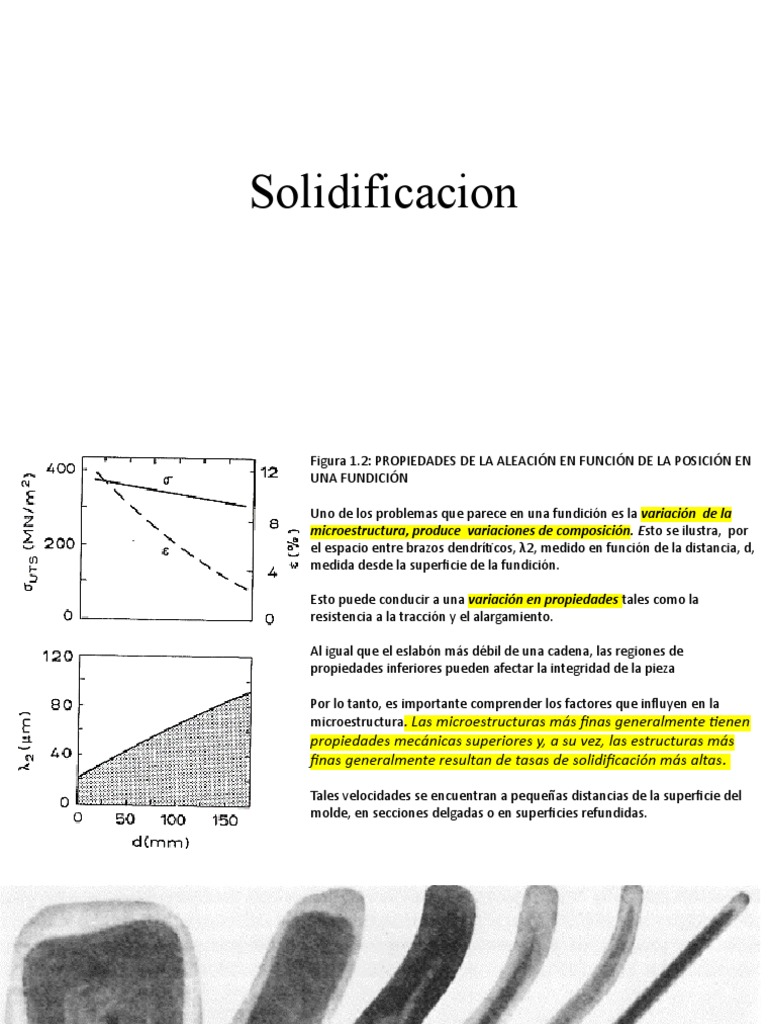 Presentación de Solidificacion | PDF | Congelación | Microestructura