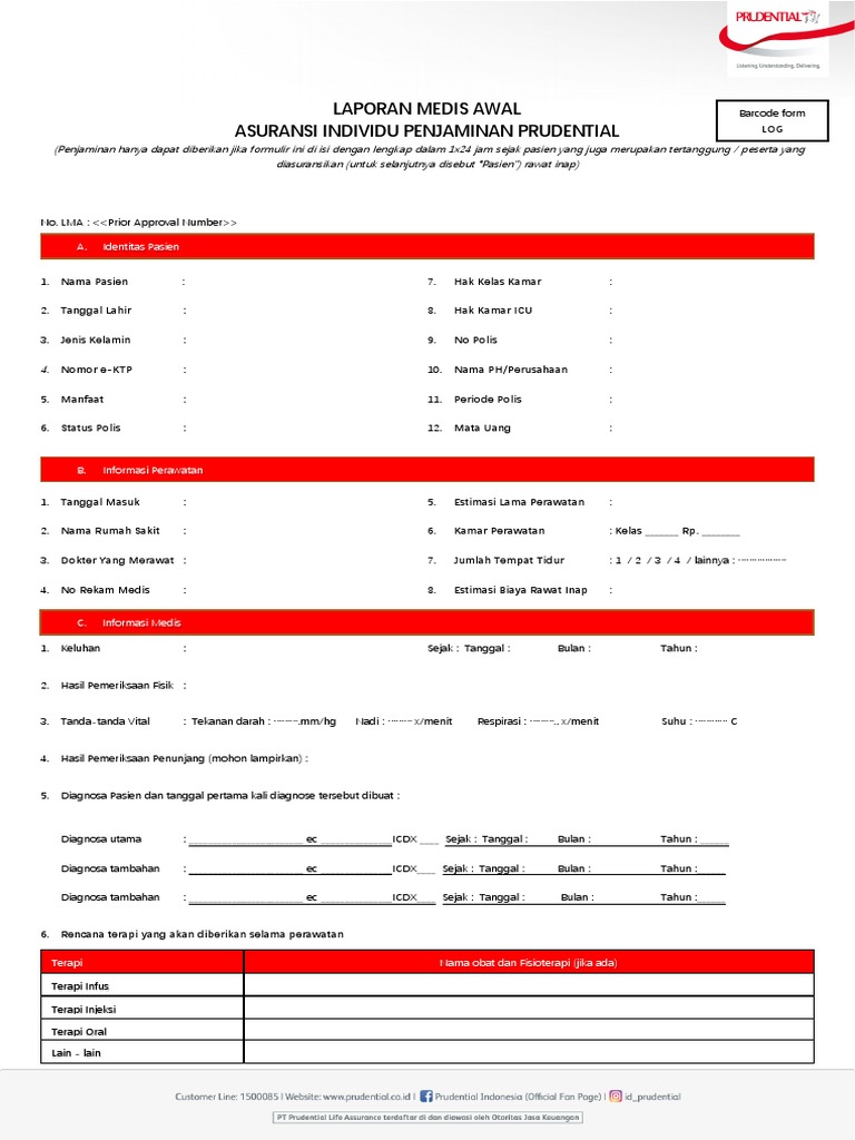 LMA Laporan Medis Awal PMN v.11-fin-12 | PDF