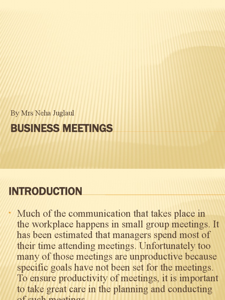 Business Meeting - ppt7 | PDF | Quorum | Justice