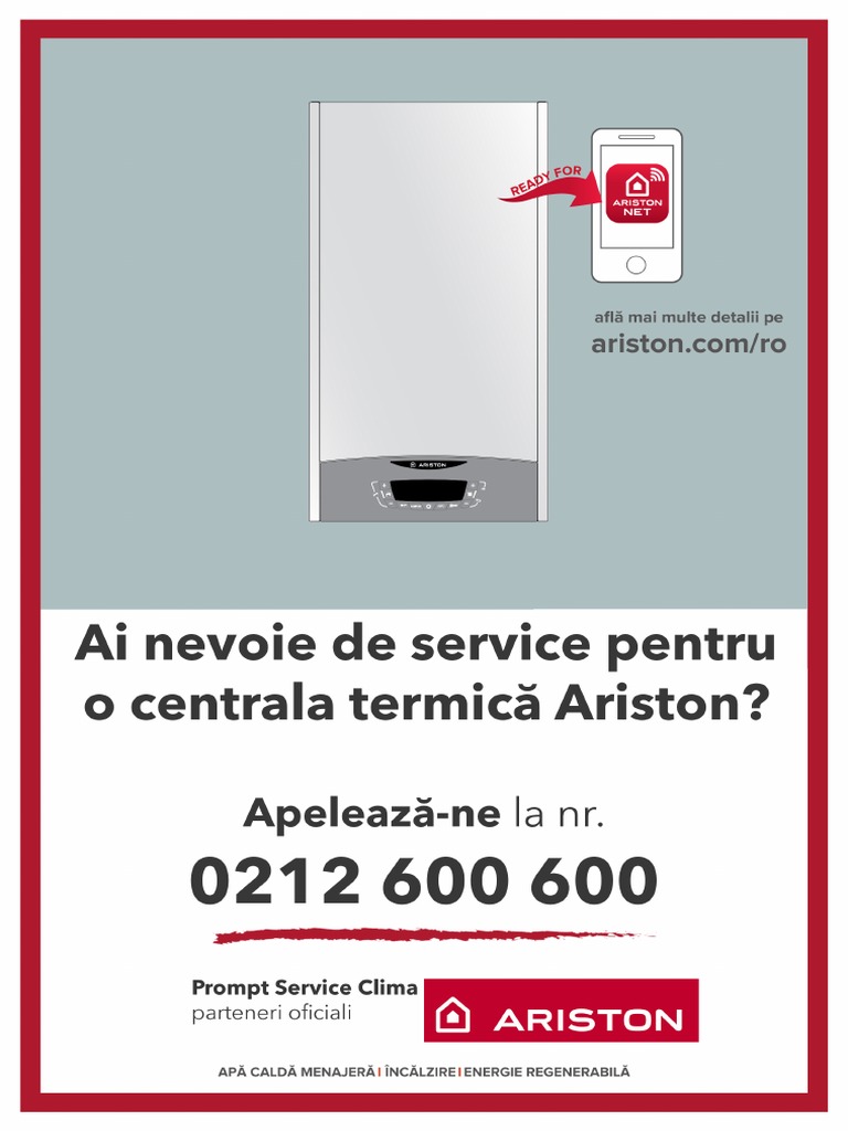 Manual Utilizare Ariston Clas One | PDF