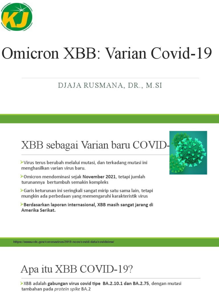 COVID-19 XBB Variant Indonesia PPT - Scribd | PDF