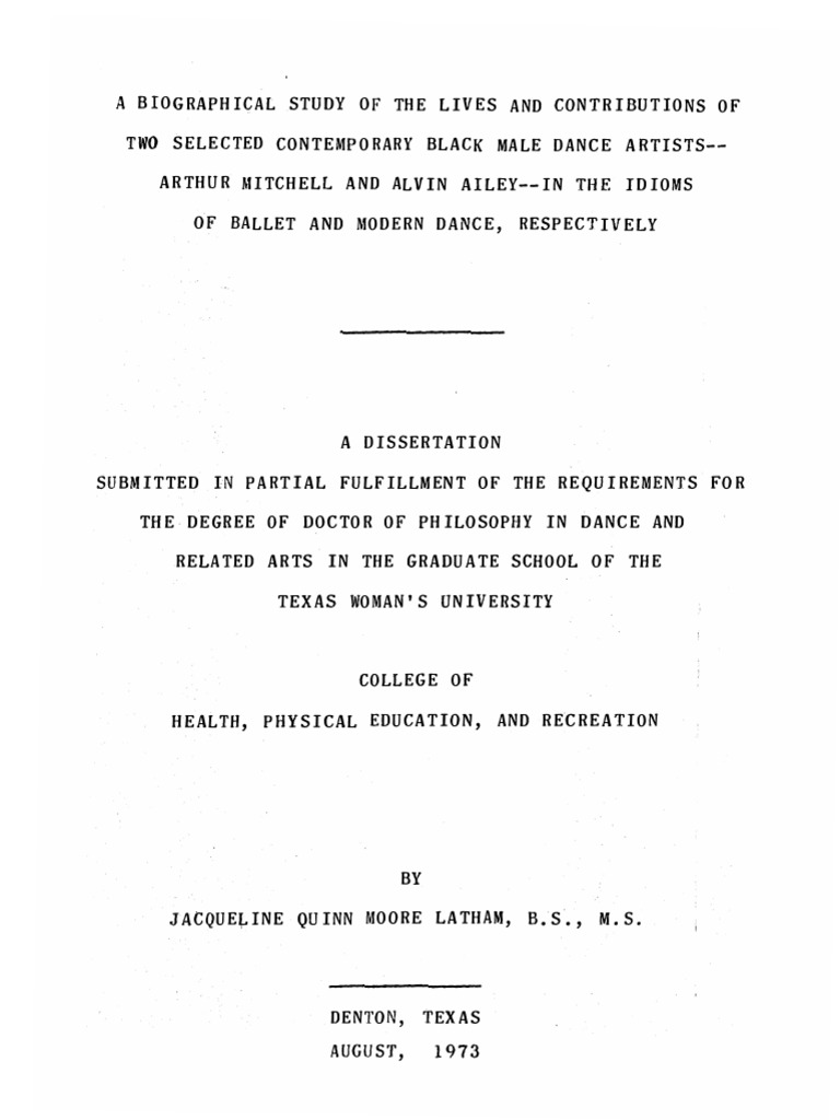 1973 Latham Ocr | PDF | Ballet | Dances