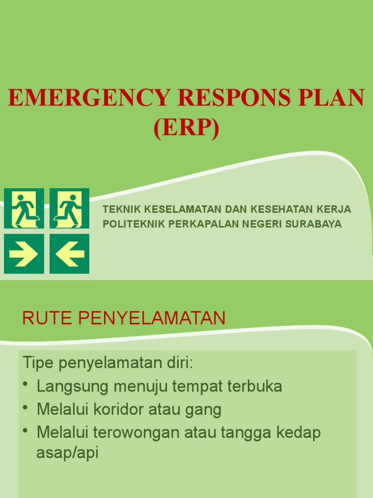 Emergency Respons Plan | PDF