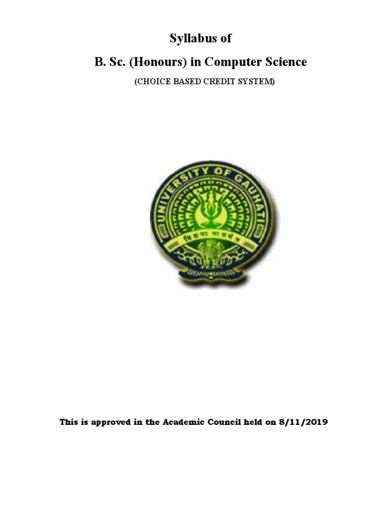 Bsc Computer Hon Cbcs 2020 Pdf Class Computer Programming Method Computer Programming