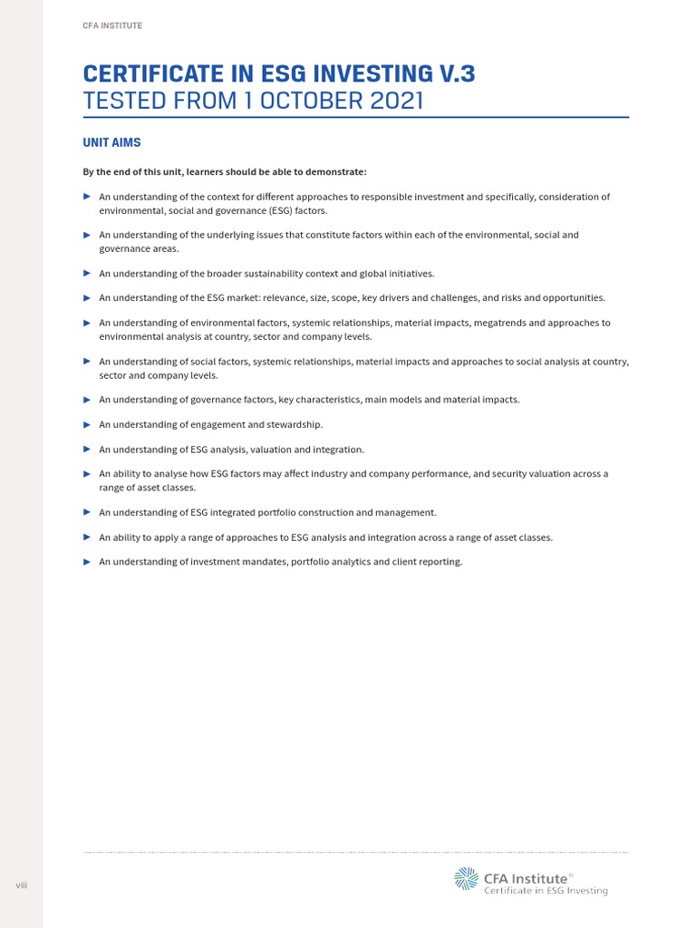 ESG V3 Syllabus | PDF | Governance | Risk