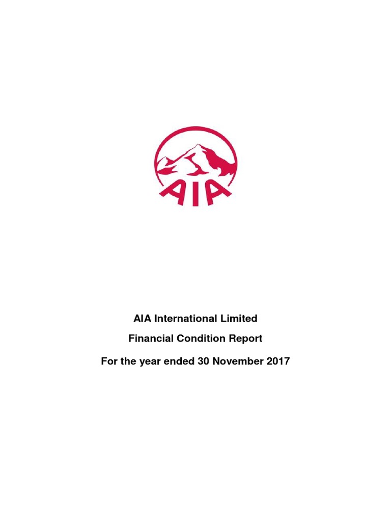AIA Fancinal Report 2017 | PDF | Internal Control | Fair Value