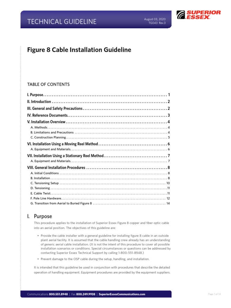 TG043 Figure8 Install Guide | PDF | Optical Fiber | Safety