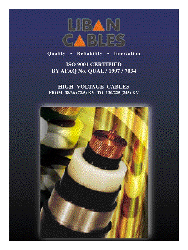 High Voltage Cable | PDF | Insulator (Electricity) | Extrusion