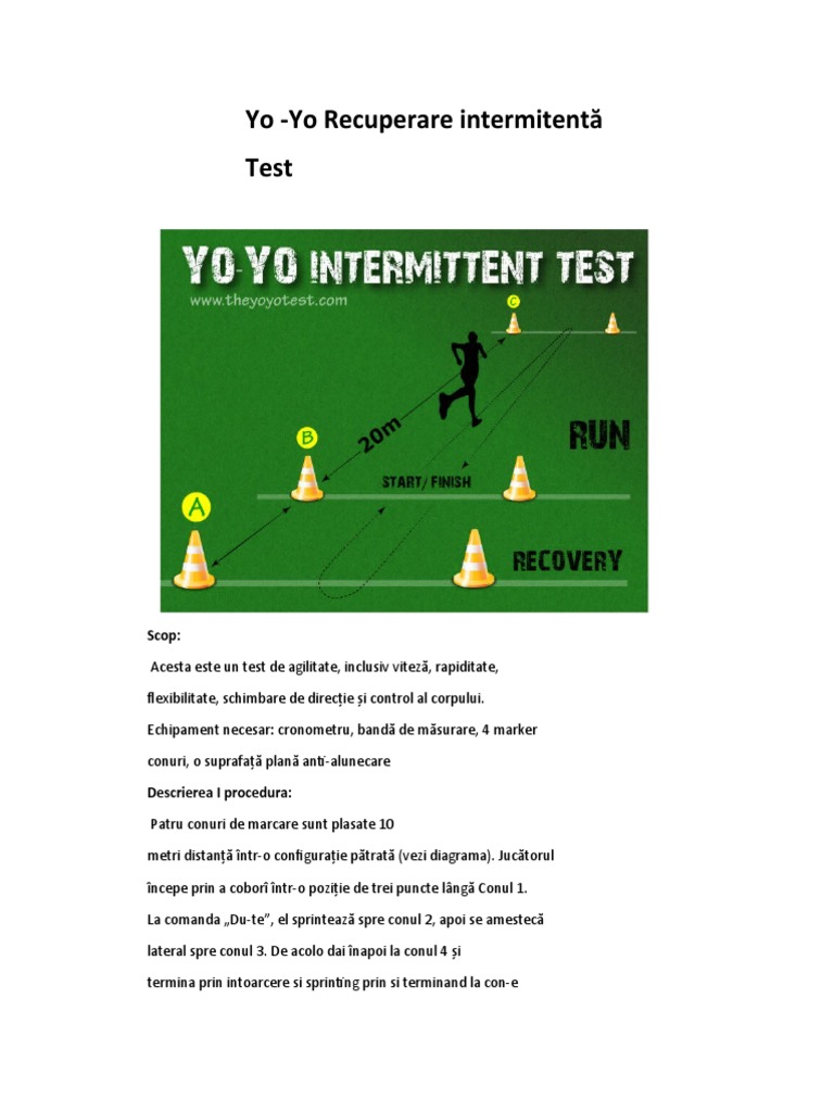 Yoyo Test | PDF