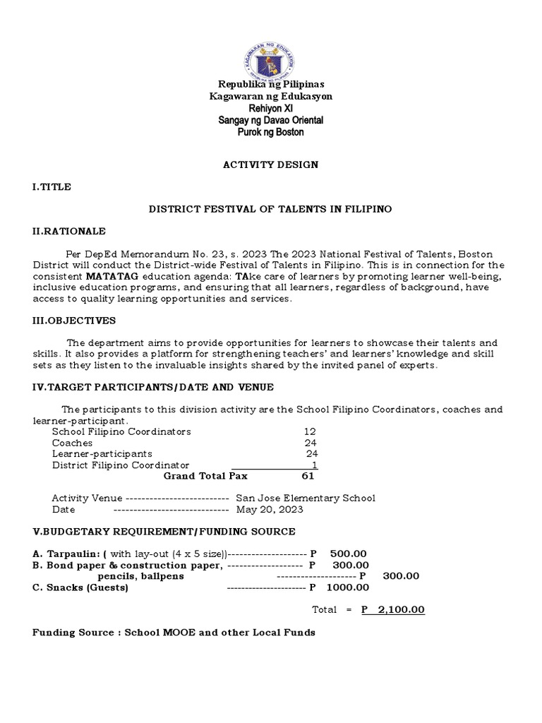 Activity Design Dfot | PDF | Education Theory | Cognition