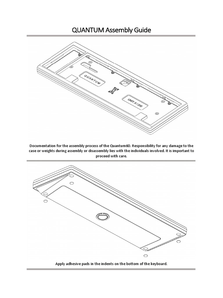 QUANTUM Assembly Guide | PDF | Printed Circuit Board | Screw