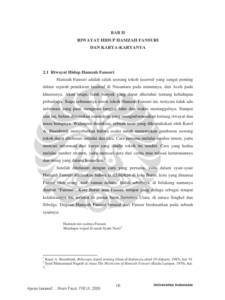 Hamzah Fansuri | PDF