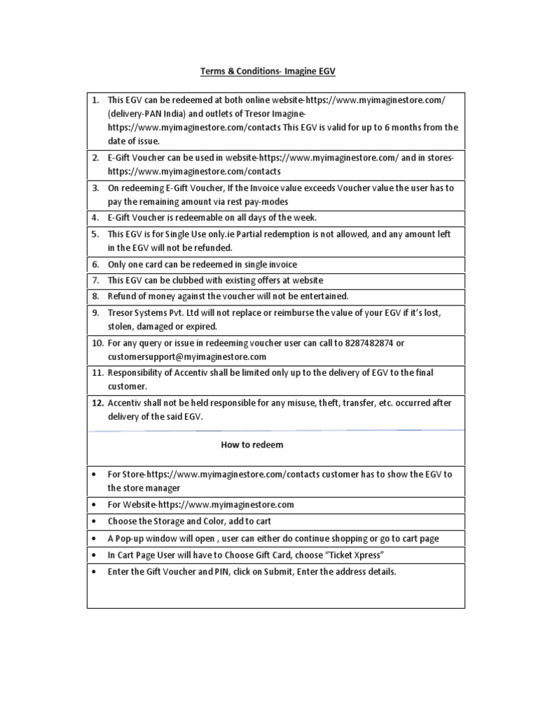 Terms and Conditions | PDF