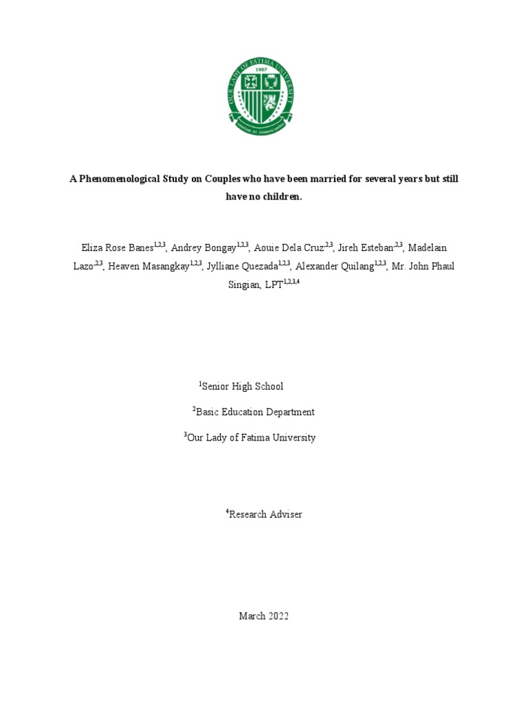 Group - 4 Final Manuscript | PDF | Menstrual Cycle | Infertility