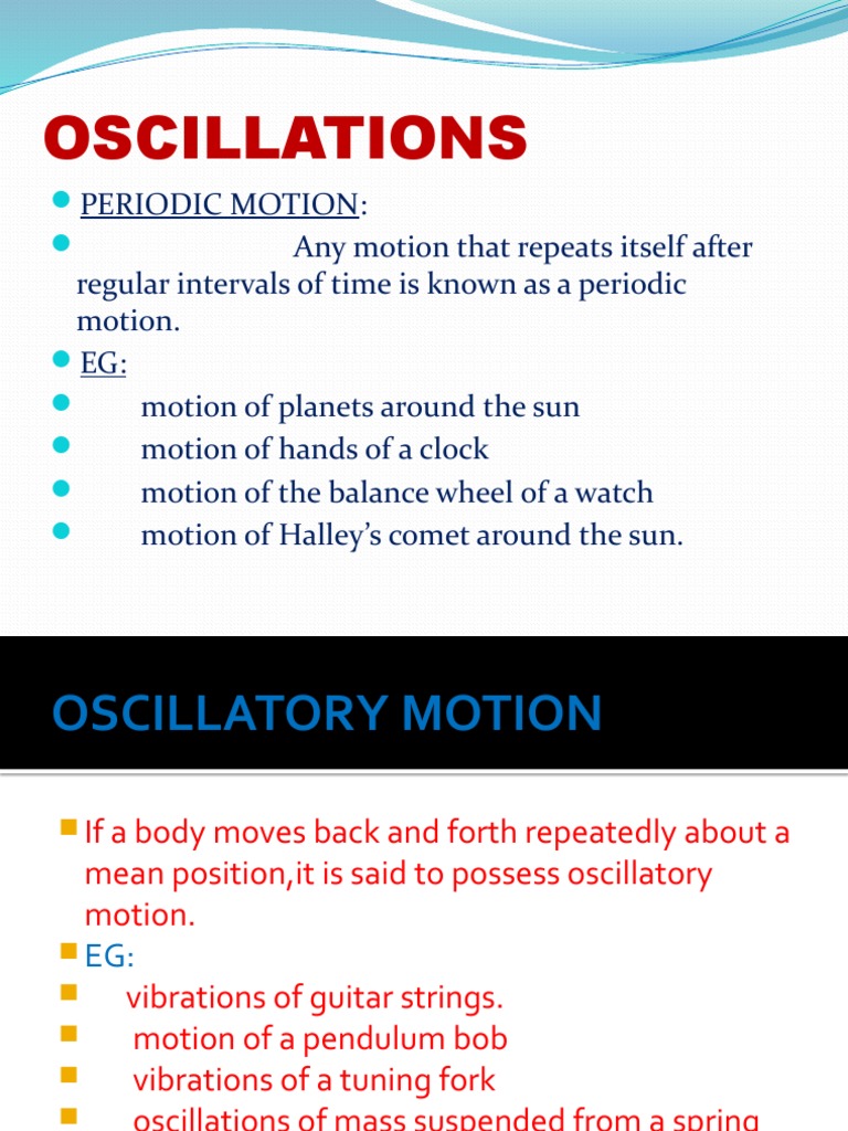 Oscillation S | PDF | Oscillation | Pendulum