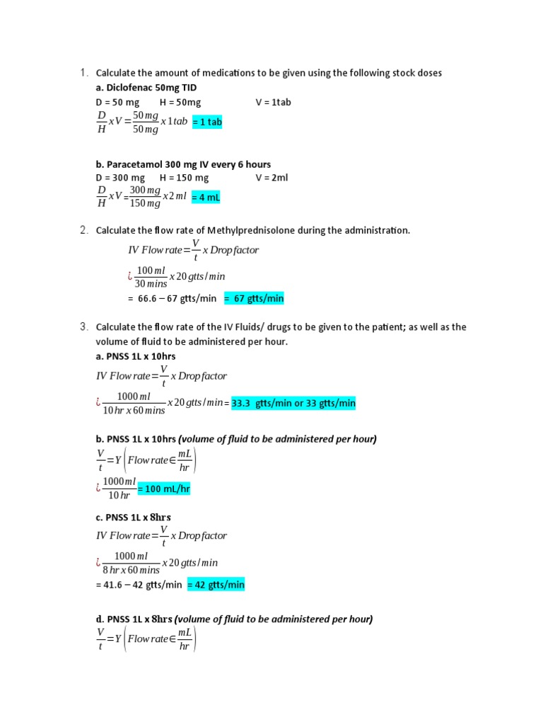 DRUG COMPUTATION Sle | PDF | Teaching Methods & Materials | Science ...