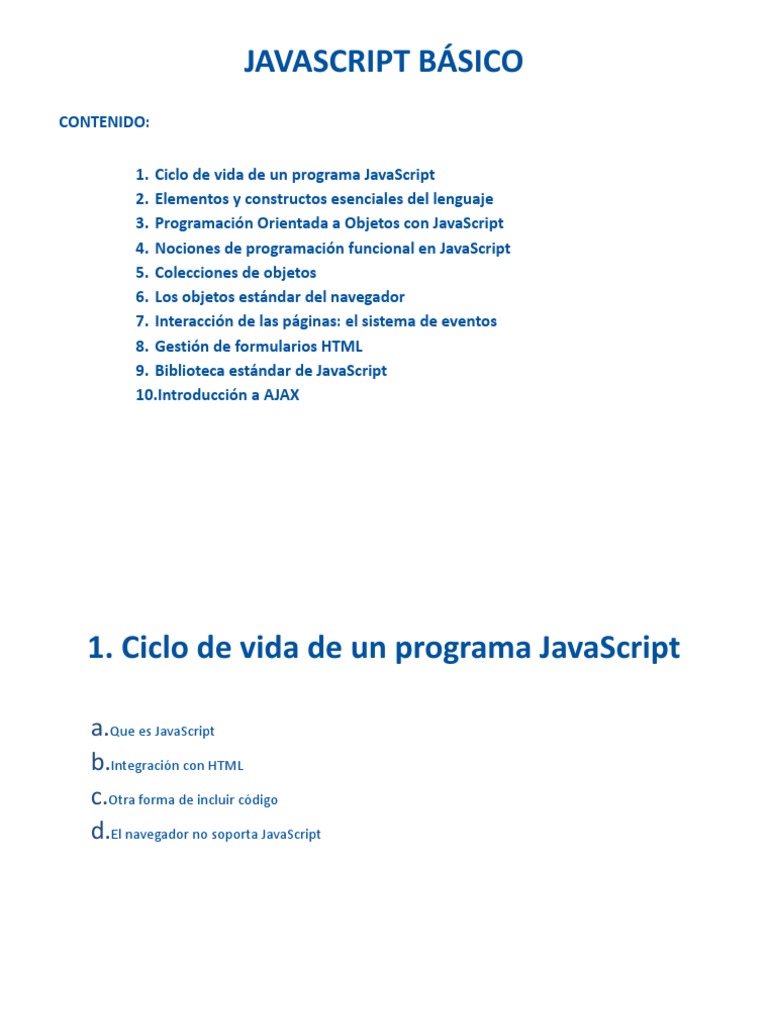 JavaScript Basico | PDF