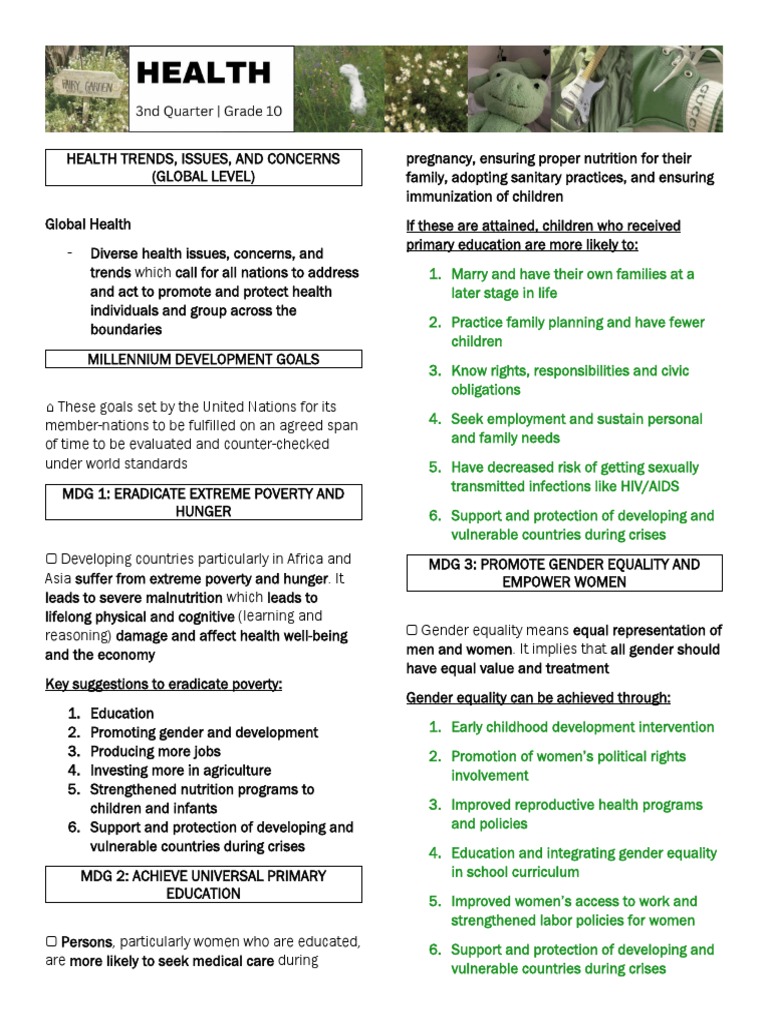 Health 10 Quarter 3 | PDF