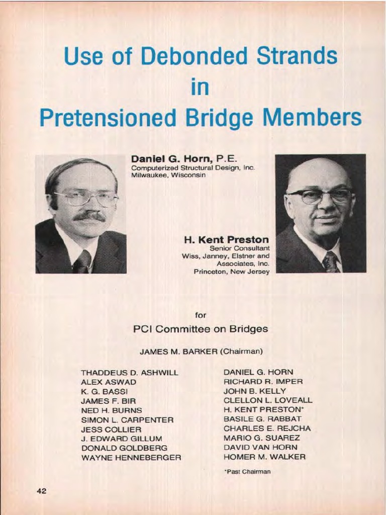Use of Debonded Strands in Pretensioned Bridge Members | PDF ...