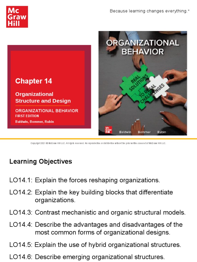Baldwin 1e Ch14 PPT FINAL Accessible | PDF | Organizational Structure | Outsourcing