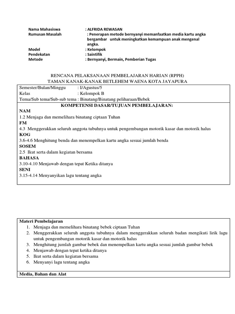 RPPH Aksi Ke 2 (RPPH 3) | PDF