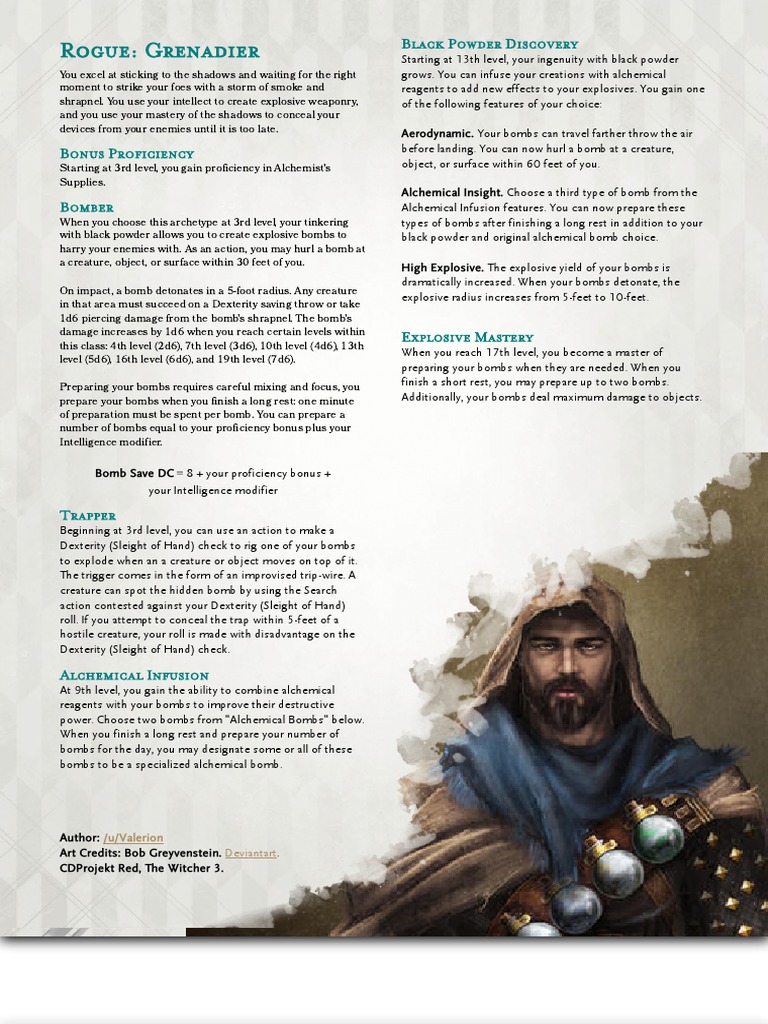 Rogue - Grenadier - GM Binder | PDF