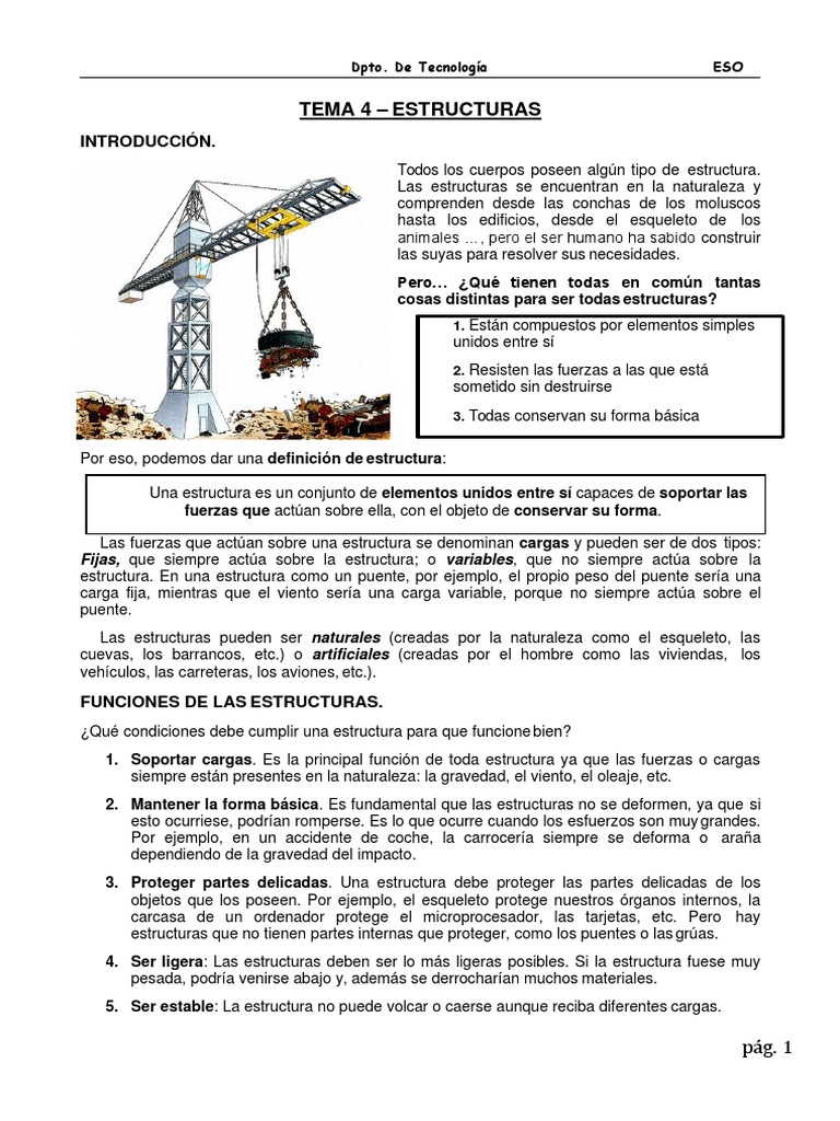 Tema 4 Estructuras S.E. | PDF | Fundación (Ingeniería) | Viga (Estructura)